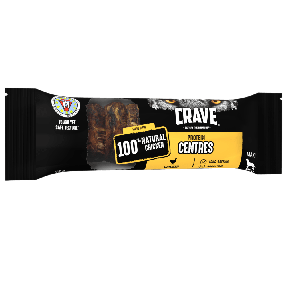 Crave Natural Grain Free Protein Centres Maxi Adult Dog Treat Chicken 72g